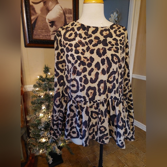 SHEIN | Tops | Sz Xl Shien Leopard Print Top | Poshmark